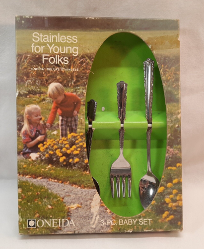 Oneida 3 Piece Baby Set Community Stainless 1 Fork 2 Spoons NIP | eBay