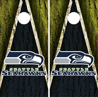 Seattle Seahawks Cornhole Board Vinyl Wrap - Decal Sticker | eBay