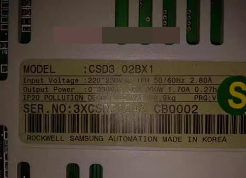 1pc used Samsung servo drive CSD3-02BX1 | eBay