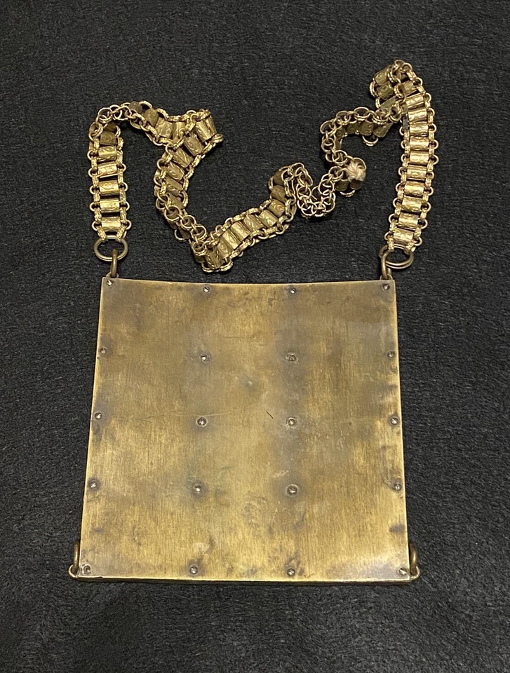VTG / Antique Masonic High Priest Breastplate 12 Glass Gems For 12 ...