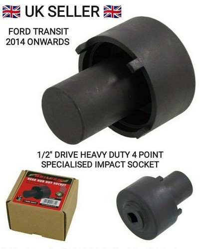 Ford Transit Rear Hub Nut Socket 1/2"dr RWD 2014 on 4Point Impact ...