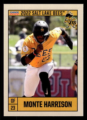 Monte Harrison 2022 Choice Salt Lake Bees #08 Salt Lake Bees | eBay