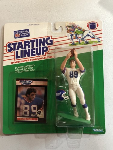 1989 Starting Lineup ~ Mark Bavaro ~ by Kenner ~ NFL ~ NY GIANTS ...