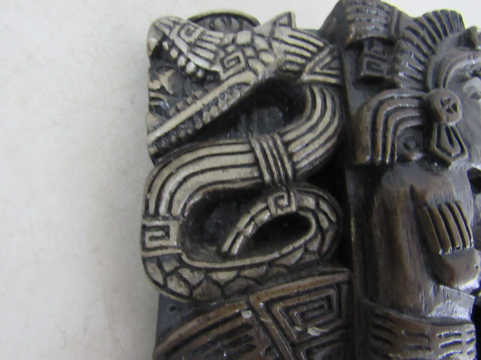 Vintage Aztec Myan Inca Plaster Cast? Wall DecorTribal Mask 9" Tall | eBay