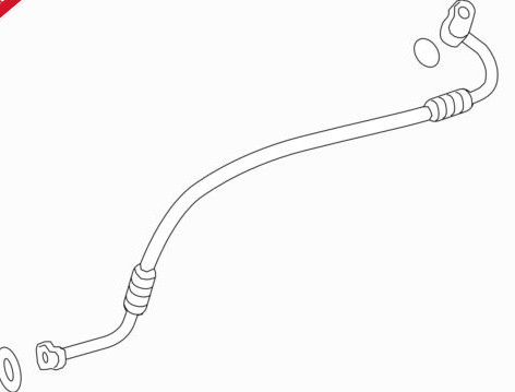 NEW MB C W204 A/C AIR CON PIPE HOSE A2048305116 OEM | eBay