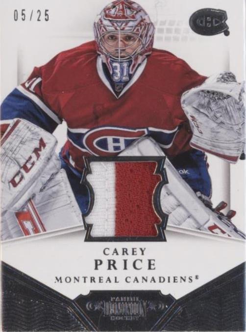 2013-14 Panini Dominion - Authentic Material Carey Price #D-CP Prime ...