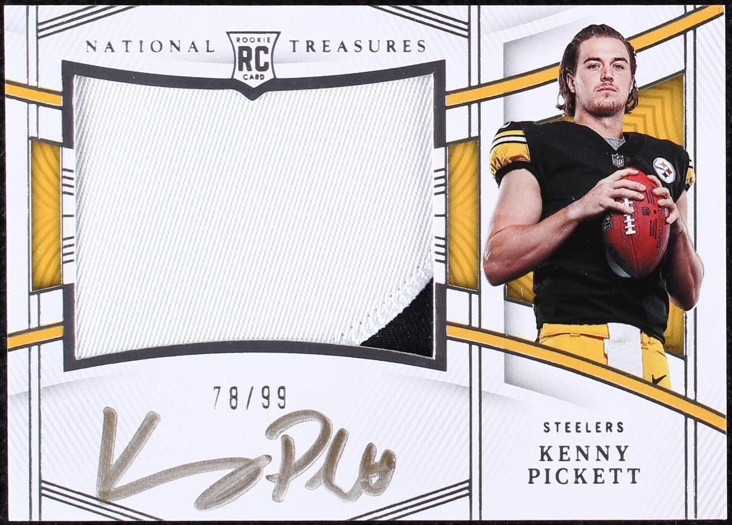2022 Panini National Treasures - Rookie Material Signatures Rps Kenny Pickett #RMS-KPI /99 (AU ...