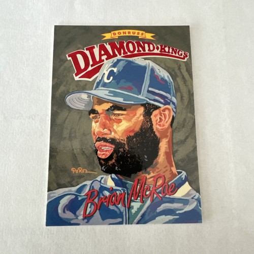 1994 Diamond Kings error card Brian McRae On The Front With Tim Salmon ...