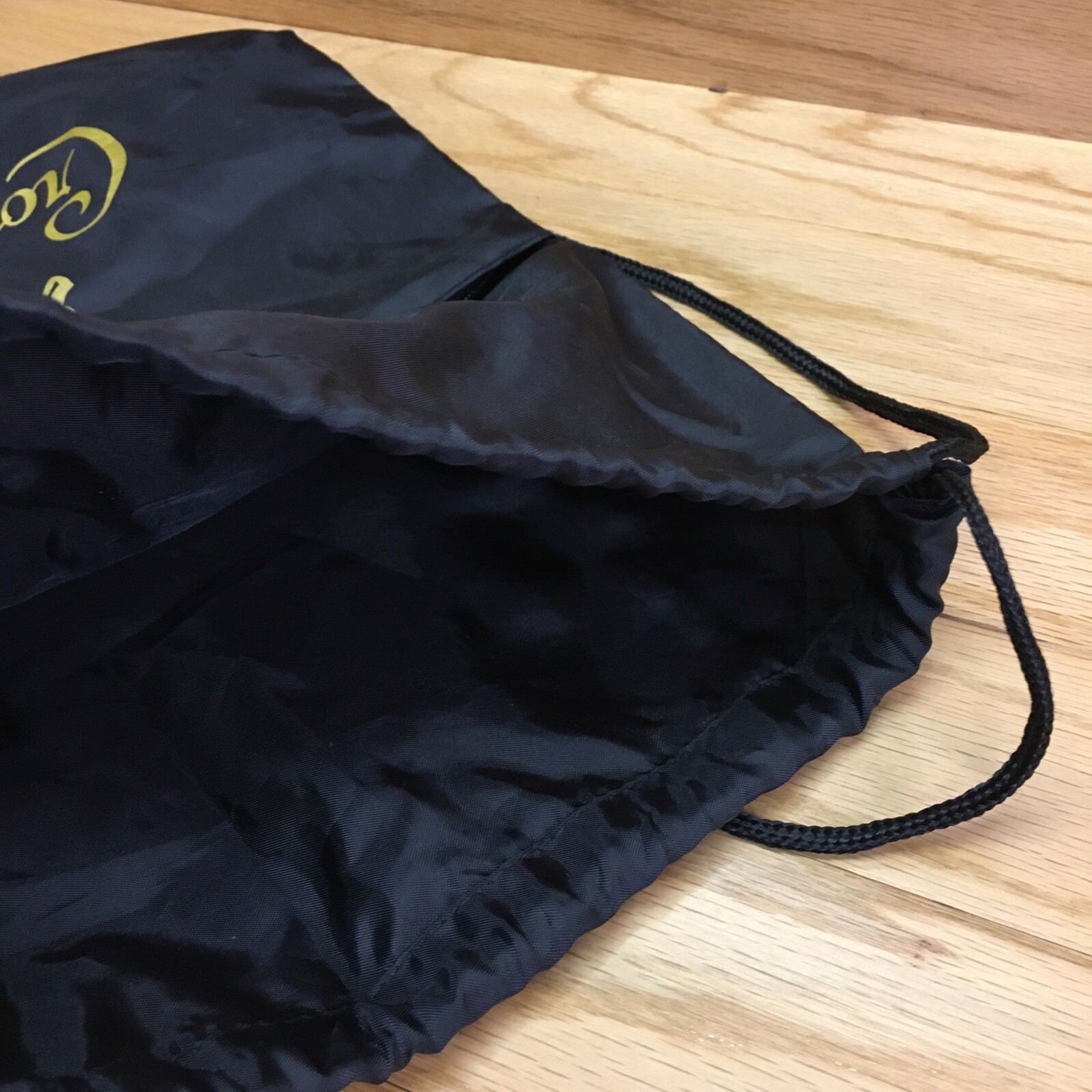 Crown Royal Drawstring Backpack Black/Gold Zipper Pouch | eBay