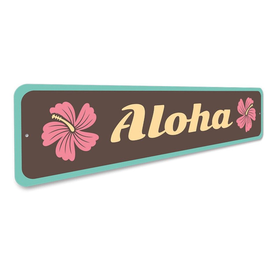 Aloha Sign, Aloha Decor, Hawaiian Aluminum Metal Decor Sign | eBay
