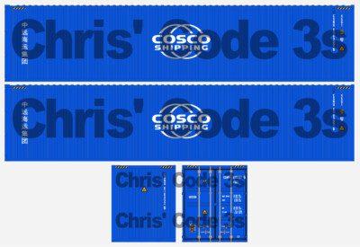Code 3 Adhesive Vinyl Trailer Decal - Cosco Container - 1/50 1/76 1/148 ...