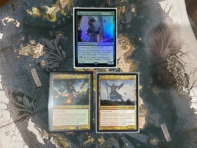 Mtg Rhonas the Indomitable Foil Myth. Amonkhet(1) Near mint No Play + 2 ...