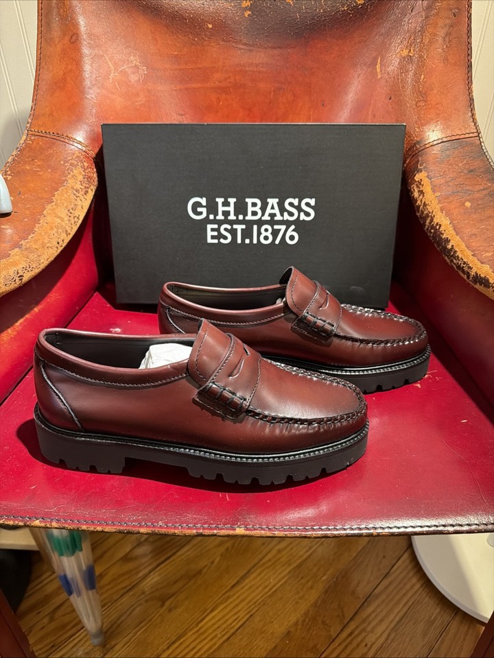 G.H. Bass Grace Super Lug In Wine | eBay