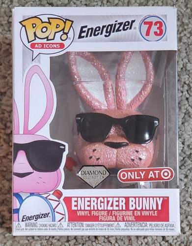 FUNKO POP AD ICONS ENERGIZER BUNNY #73 DIAMOND GLITTER TARGET EXCLUSIVE ...
