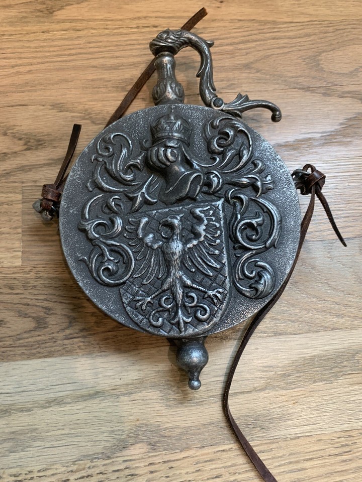 Vintage Gun Powder Medieval Flask Bottle Knight Eagle | eBay