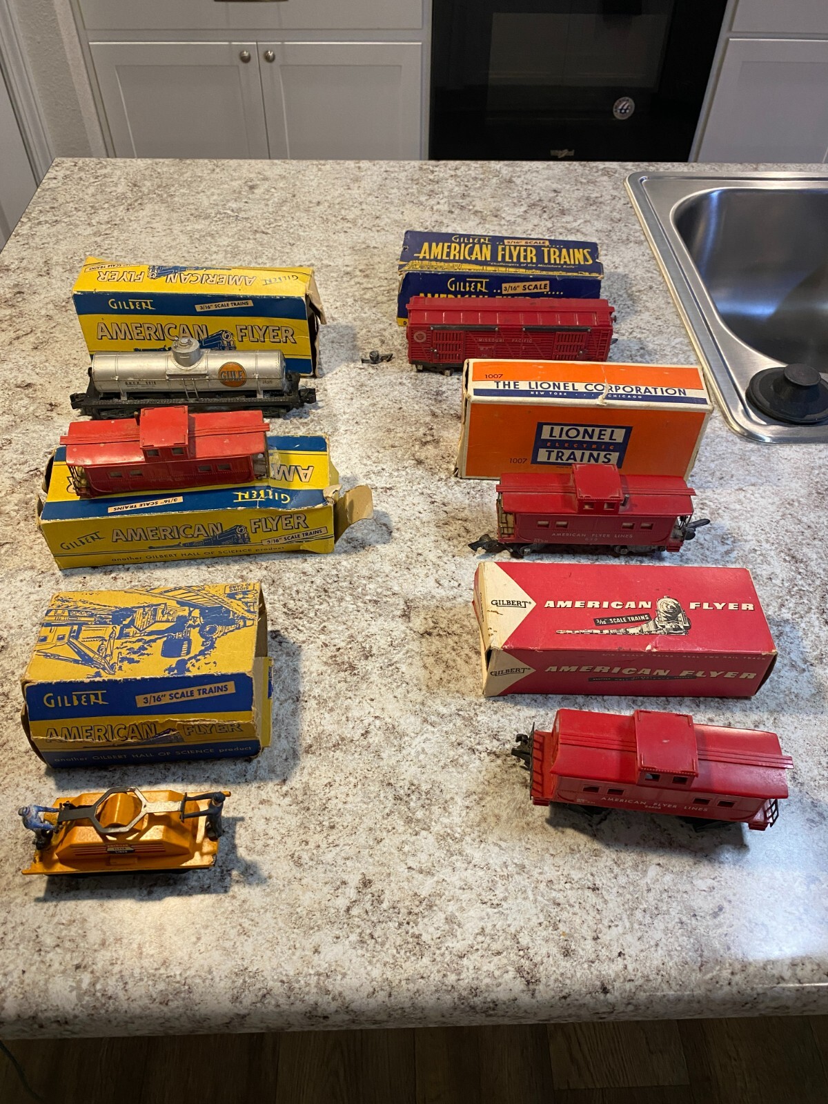 American Flyer Gilbert Train Car Lot of 6 with boxes * Vintage * RARE ...