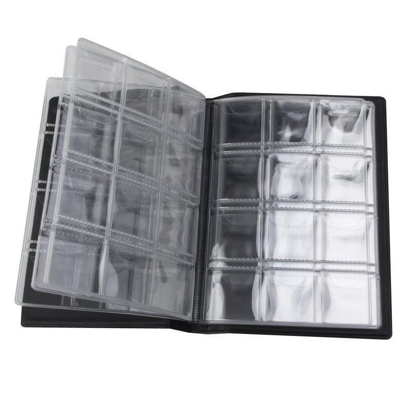 120 Pockets Coin Flip Holder Albums, 2x2 Inches Coin Storage Books for ...