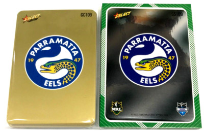 2012 NRL CHAMPIONS CARD LASER STICKERS +GOLD PARALLEL TEAM SET (12+12 ...