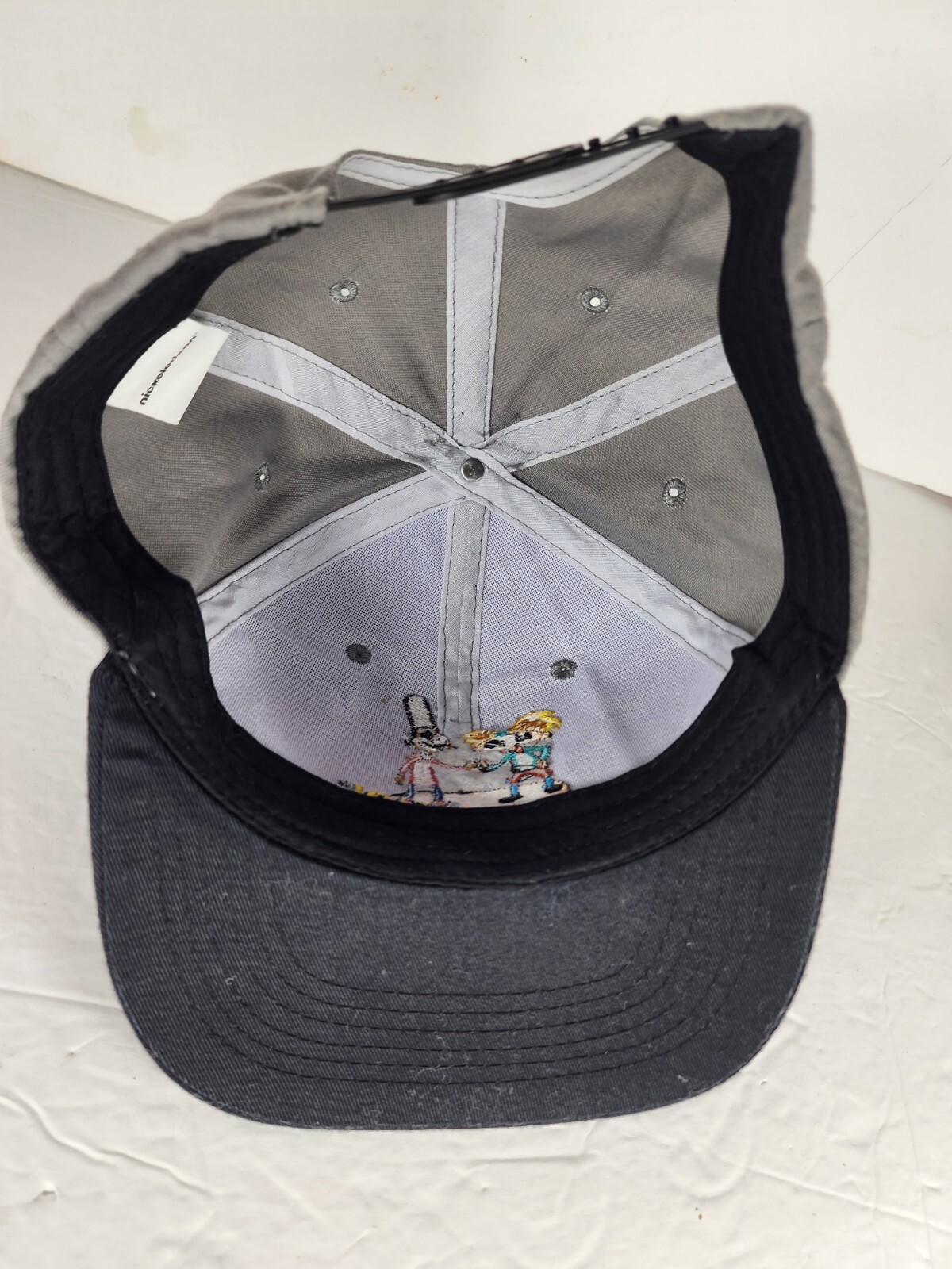 Hey Arnold! Nickelodeon Baseball Hat Unisex Gray Blac… - Gem