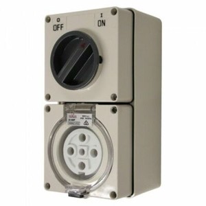 Industrial 3 PHASE Switched Socket Outlet 5 PIN 50 Amp | eBay