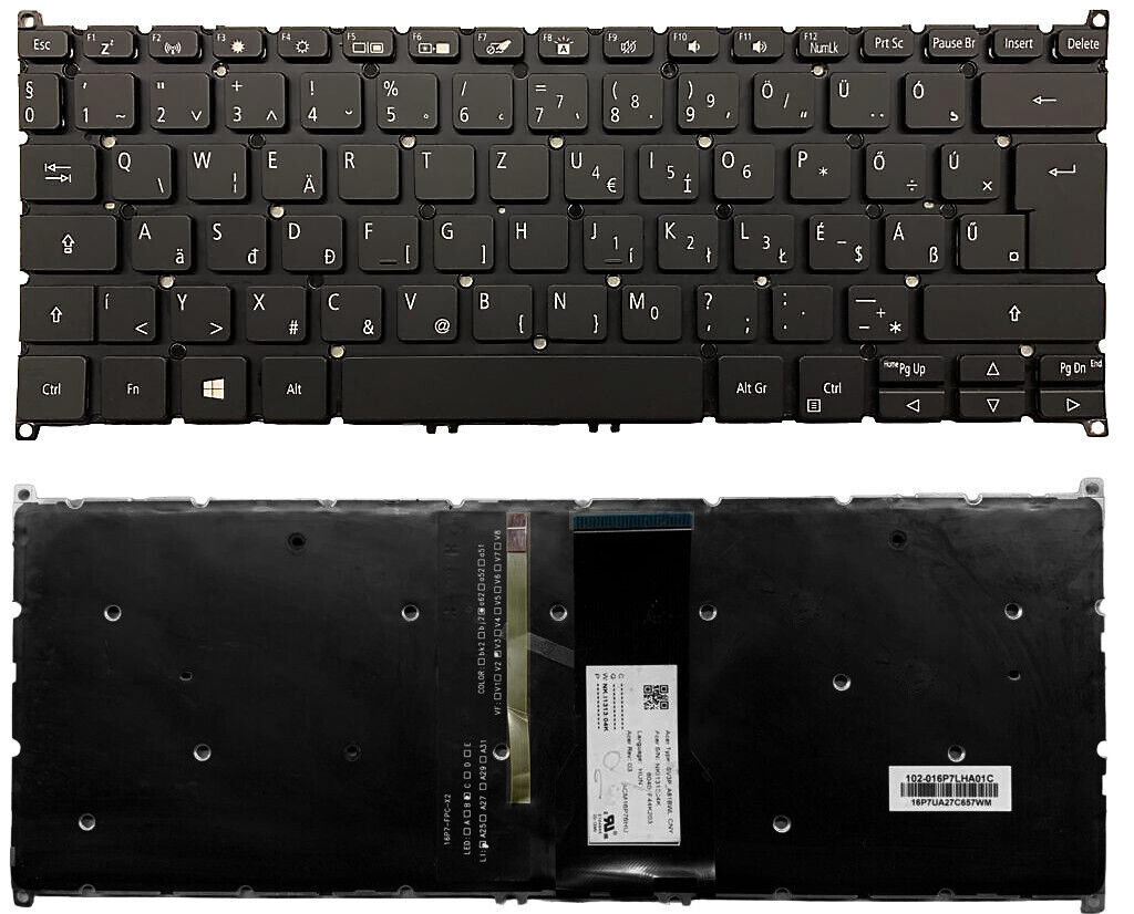 HUNGARY keyboard Acer Spin 5 SF114-32 SP513-51/52N SP513-53N SP513-52NP ...