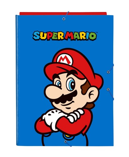 Safta -M068 Super Mario Play Folder Folio with 3 Flaps, Ideal for ...