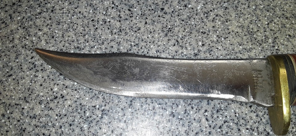 VINTAGE WESTERN L 66 D FIXED BLADE KNIFE WITH SHEATH | eBay