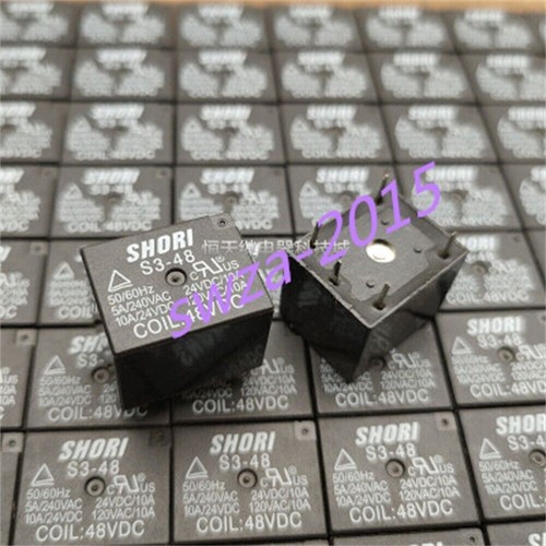 1pcs New S3-48 SHORT relay 48VDC 5 pin 48V 10A #D1* | eBay