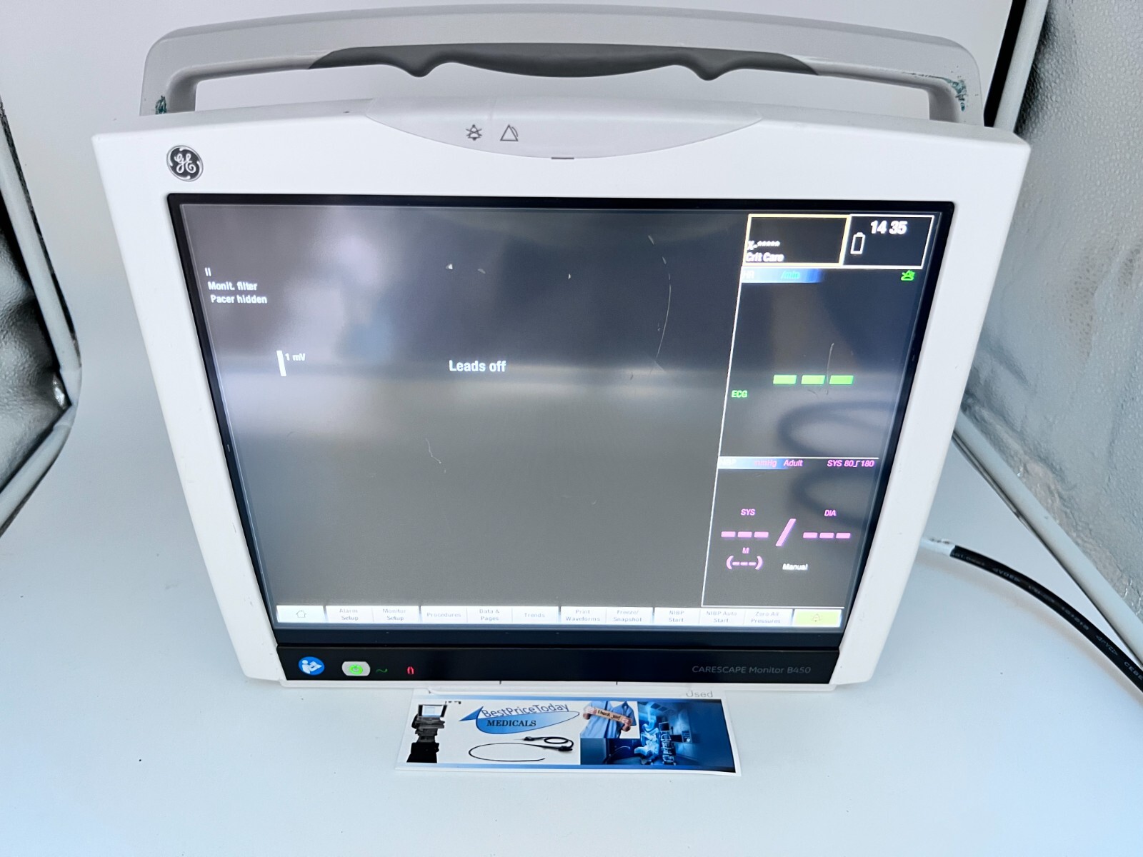 GE Carescape B450 Monitor touchscreen module Critical CARE 2 ECG SPO2 ...