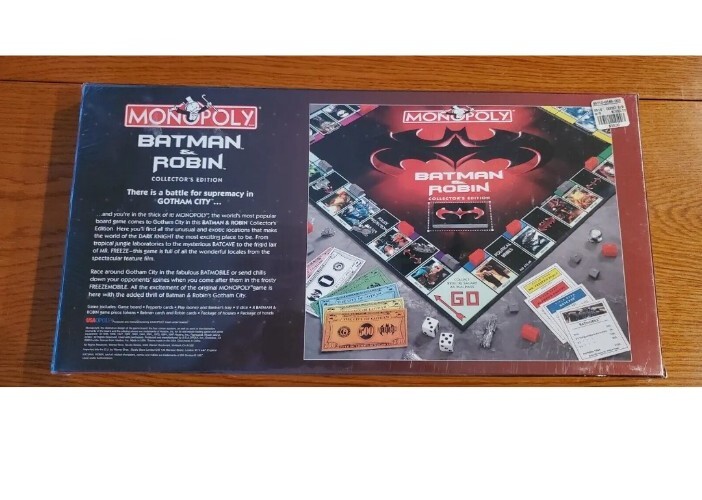 Monopoly Batman & Robin Collector's Edition Board Game 1997 New Sealed ...