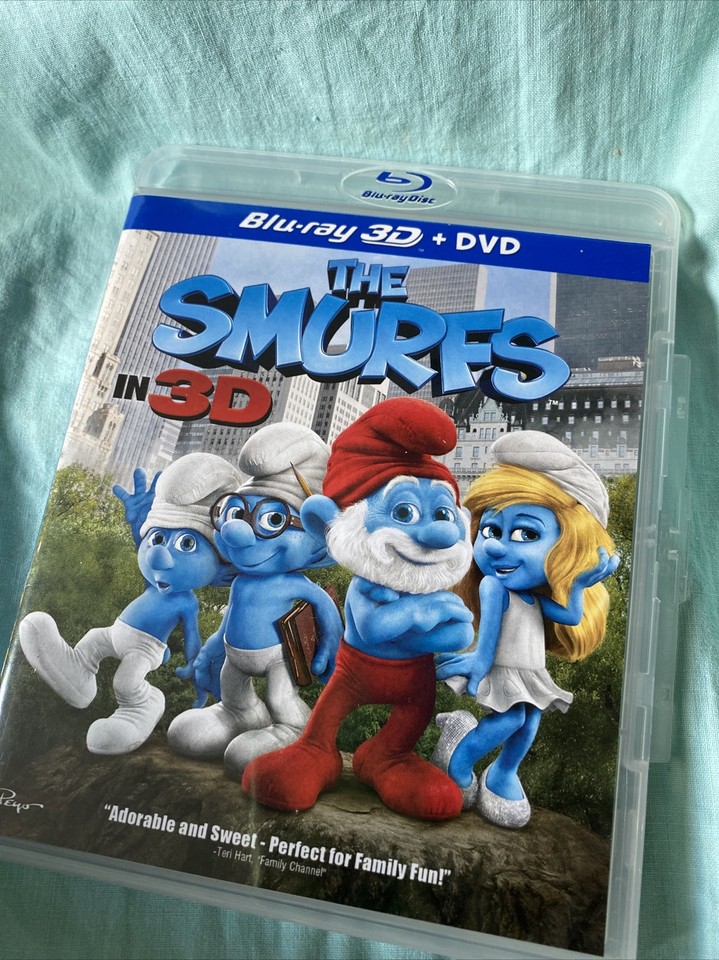 The Smurfs (Blu-ray/DVD, 2011, 2-Disc Set, 3D) Regular 2d Disk Included ...