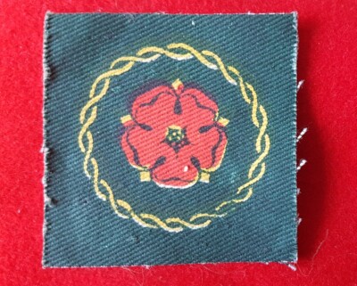 British Army Red Rose Printed Divisional Formation Patch Cloth Badge | eBay