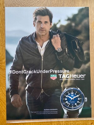 TAG Heuer Autavia Isograph Patrick Dempsey Original 2019 Watch Advert ...