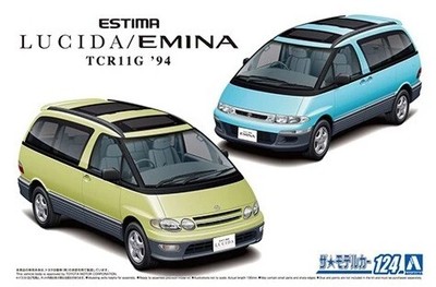 Aoshima 61350 1/24 1994 Toyota TCR11G Estima Lucida/Emina Minivan (2 ...