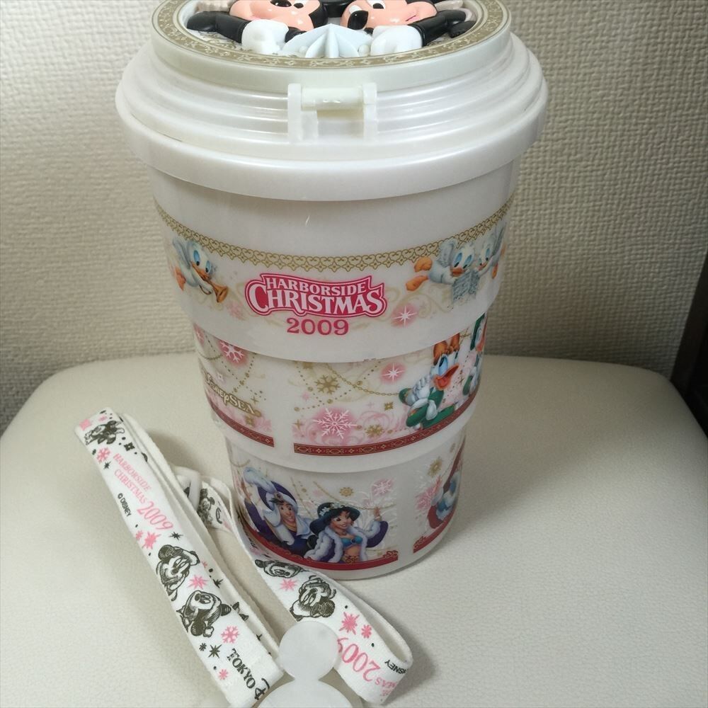 Popcorn bucket Tokyo Disney Japan Harborside Christmas 2009 Ver | eBay