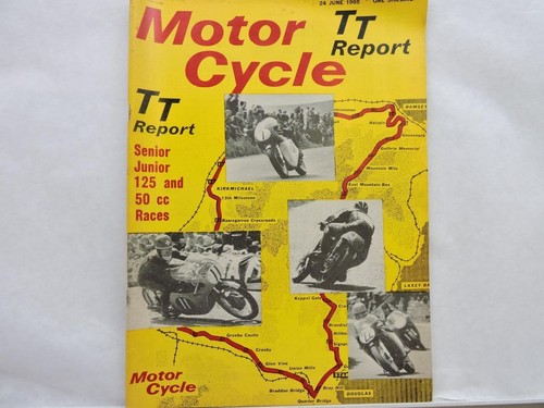 June 24 1965 Motorcycle Magazine TT Report Senior/Junior 125cc-50cc ...