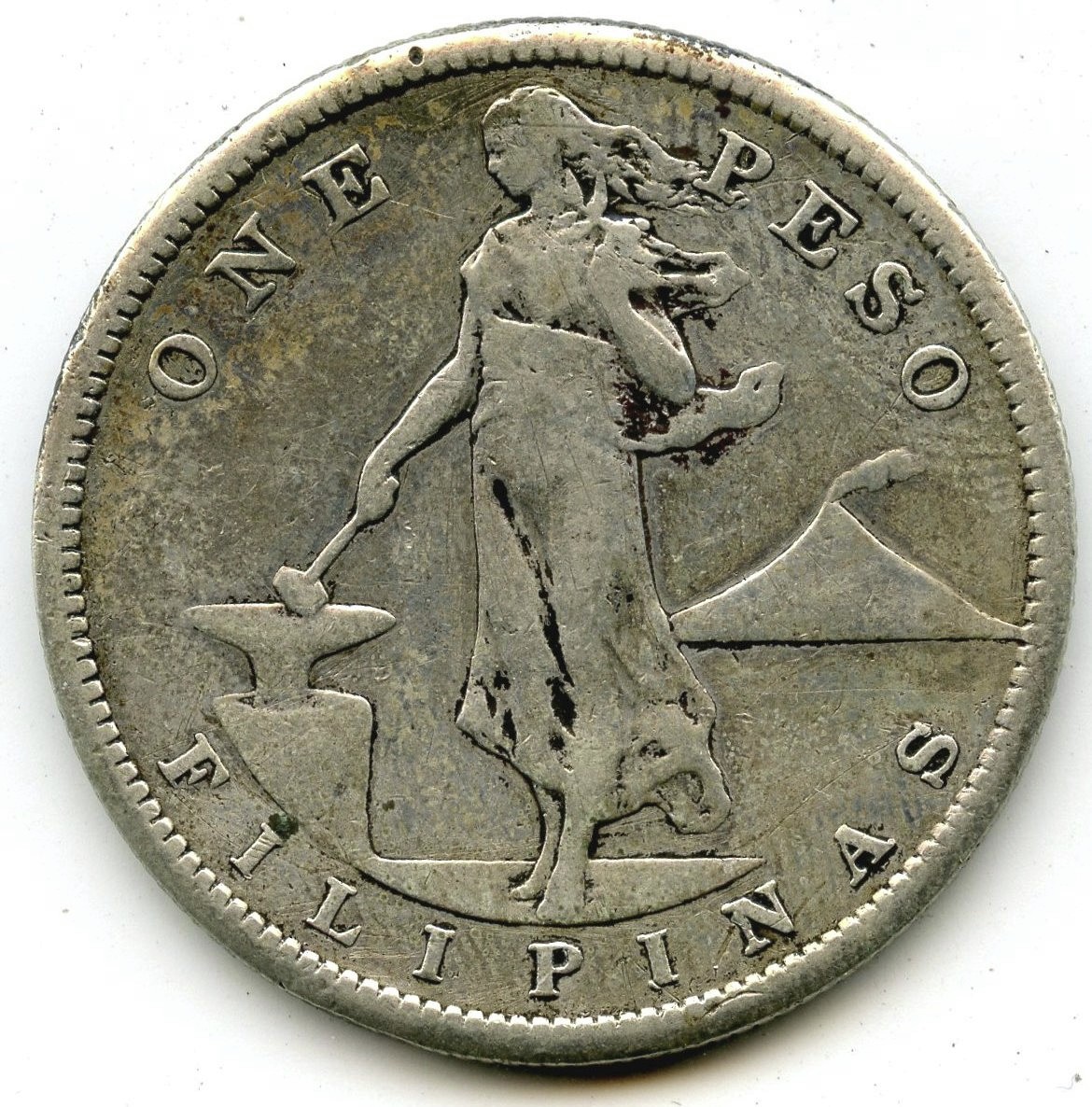 1908-S Philippines 1 Peso Silver Coin - Filipinas - P774 | eBay