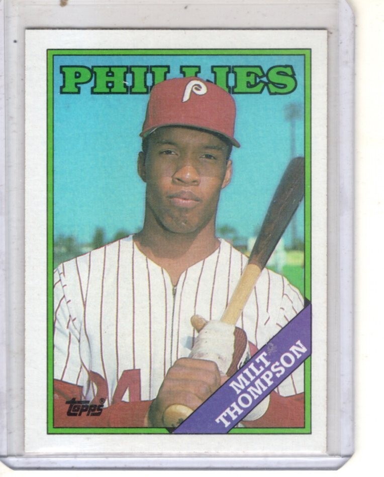 1988 Topps - #298 Milt Thompson Philadelphia Phillies baseball card | eBay