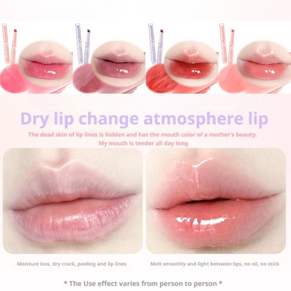 Transparent Lipstick Moisturizing Anti-Drying and Fading Lip Texture ...