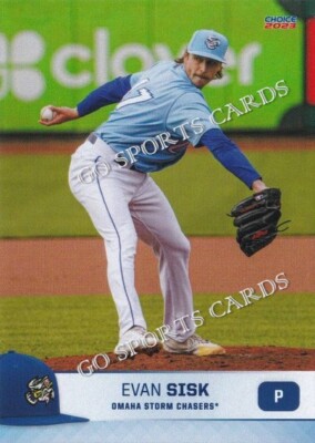 2023 Omaha Storm Chasers Evan Sisk RC Rookie Royals Minor League | eBay