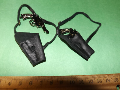 Gi Joe Dragon 1/6 Scale Revolver, Black Leather Shoulder Holster | eBay