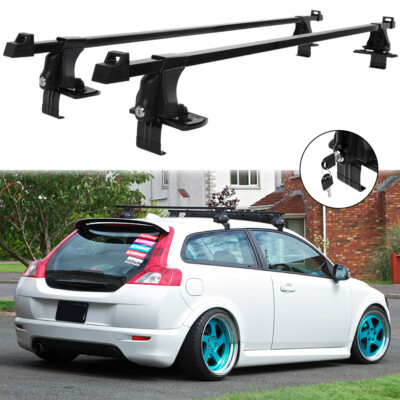 54" Top Roof Rack Cross Bar Luggage Cargo Kayak Carrier W/Lock For ...
