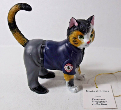 Hamilton Fur-ever Firefighter Cat Collection HOOKS & LITTERS Numbered ...