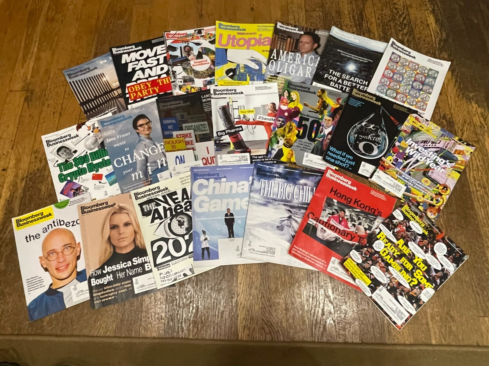 Bloomberg Businessweek Magazine Lot of 21 Issues 2021 2022 All ...