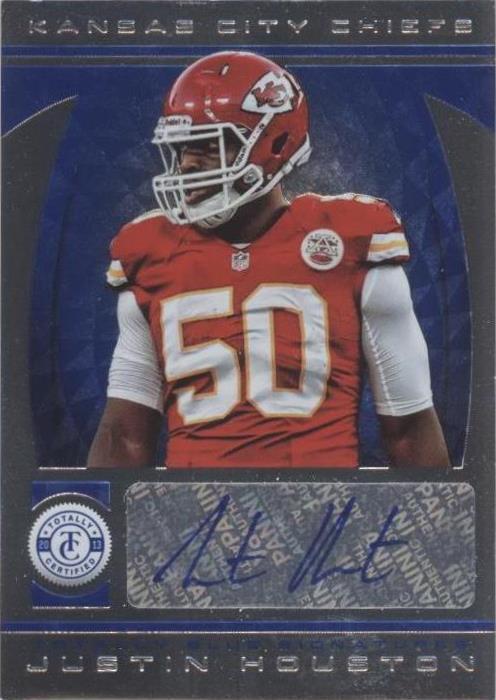 2013 Panini Totally Certified - Justin Houston #119 Totally Blue /25 ...