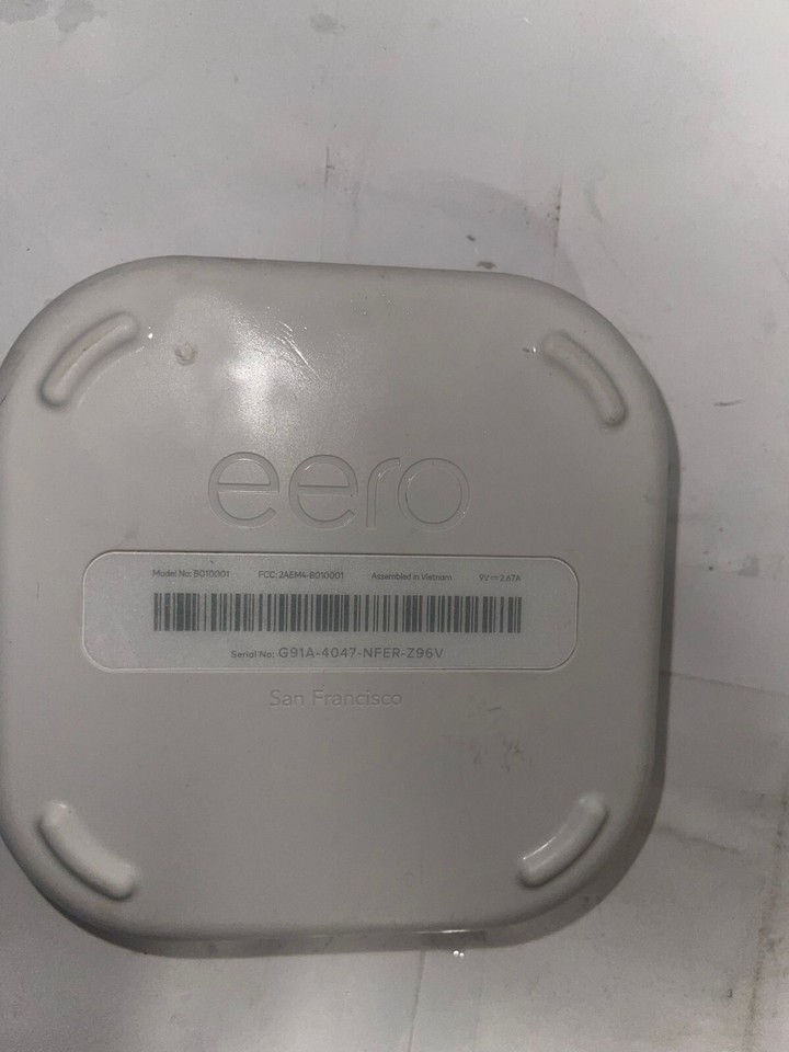 Eero access wireless point 2nd Gen B010001 White/Used/No Cables No Cord ...