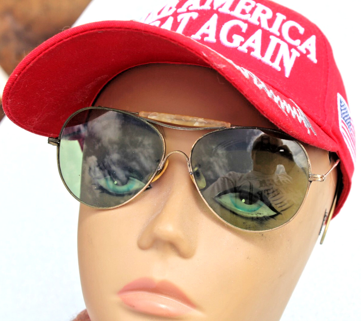 1944 Vtg WWII AMERICAN OPTICAL TRUE COLOR USAAF BOMBE… - Gem