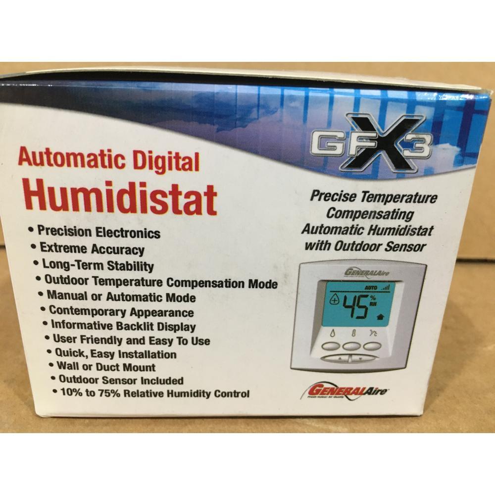 GENERAL AIRE 7050/9803-120-002 AUTOMATIC DIGITAL HUMIDISTAT 24 VOLT ...