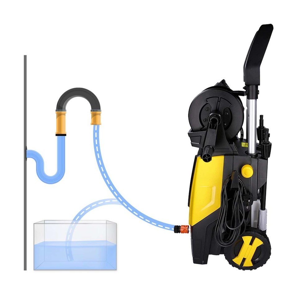 TOUGH MASTER PRESSURE WASHER JET POWER PATIO CLEANER 160BAR LIGHTWEIGHT ...