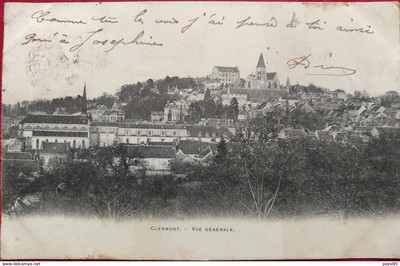 60 OISE - CLERMONT - Vue générale (Phototypie A. Breger Frères) | eBay